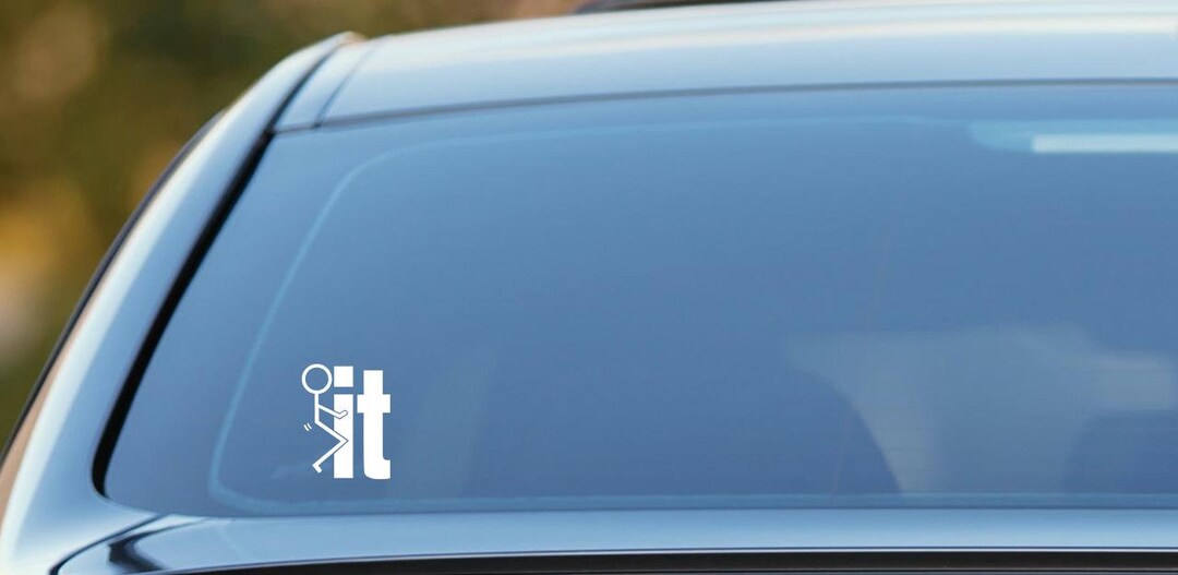 F*ck It Stick Man Car Sticker, Vinyl Decal, JDM, DUB - Etsy