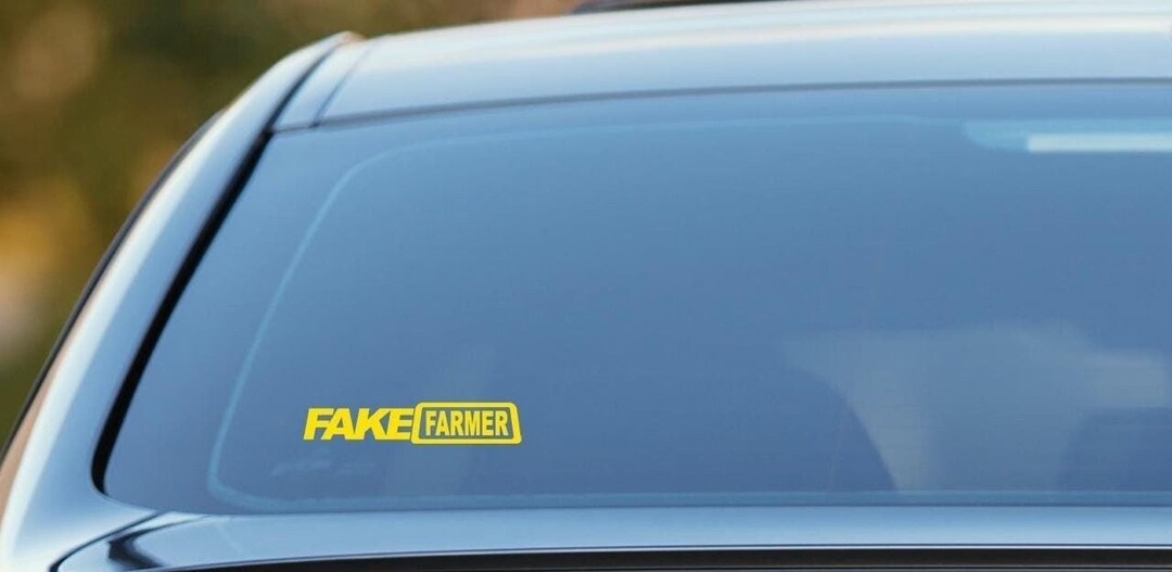 Fake Farmer, Tractor Sticker, 4x4 Pickup Offroad Sticker Vinyl Decal - Etsy