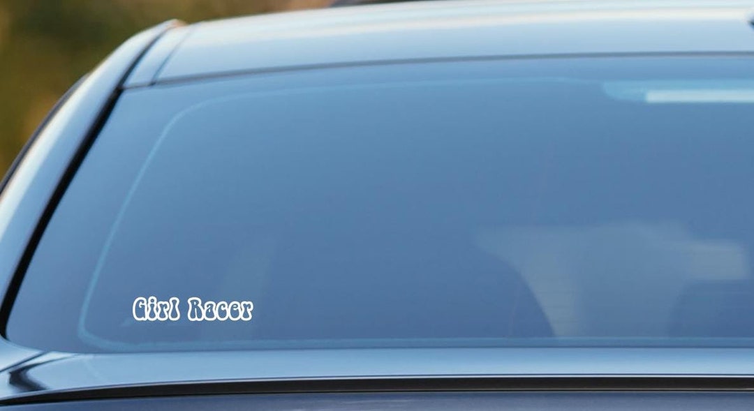 Girl Racer Car Sticker, Vinyl Decal, Modified Cars - Etsy