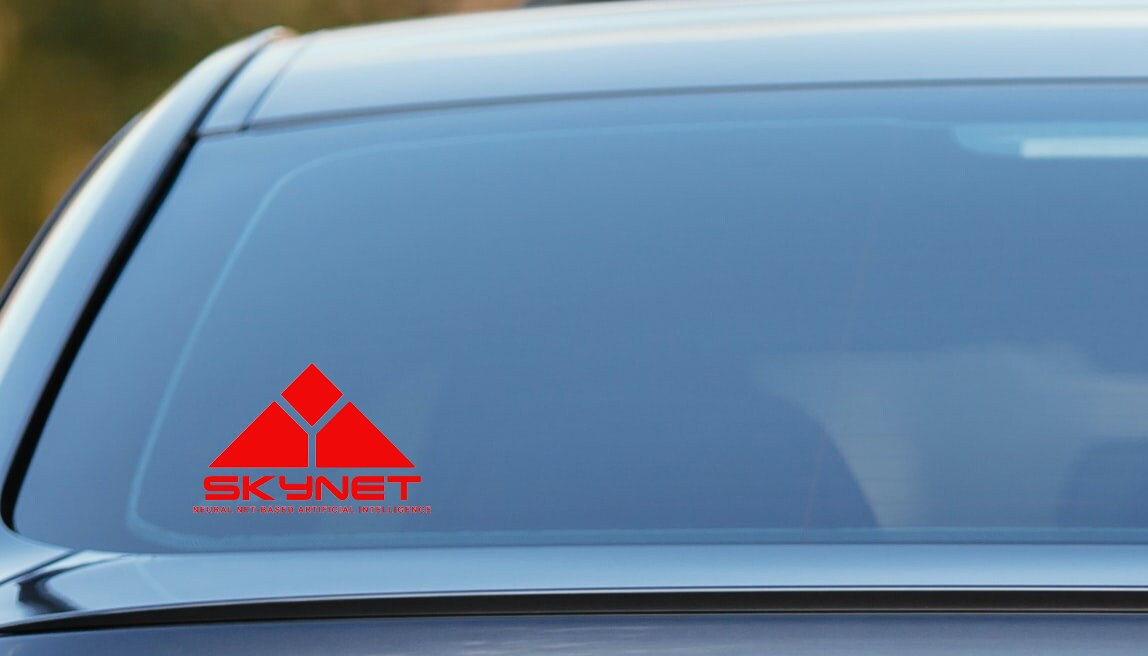 Skynet Logo Terminator Inspired Sticker, Car Sticker, Laptop Decal - Etsy