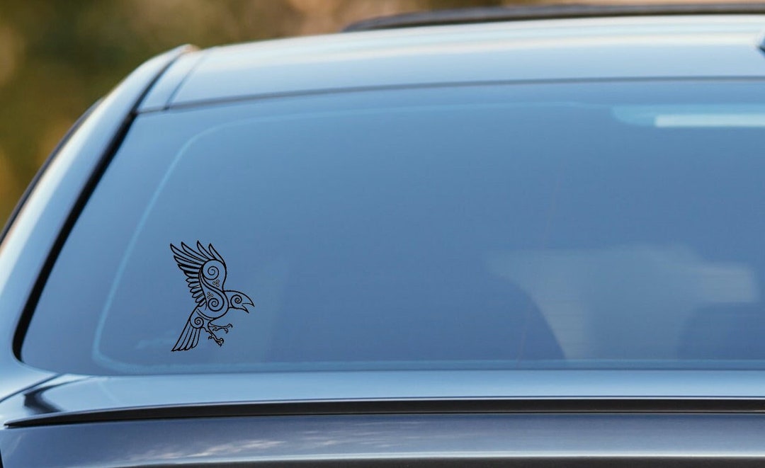 Odin's Raven Viking Car Sticker, Vinyl Decal - Etsy