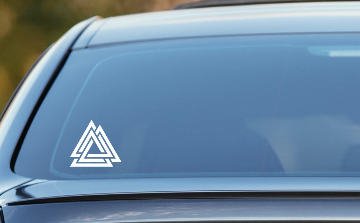 Valknut Norse Viking Symbol Odin, Car Sticker, Laptop Decal - Etsy
