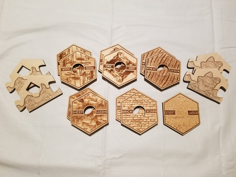 Catan-inspired 2-6 Player Base + Expansion Game Board - Organizer for ...