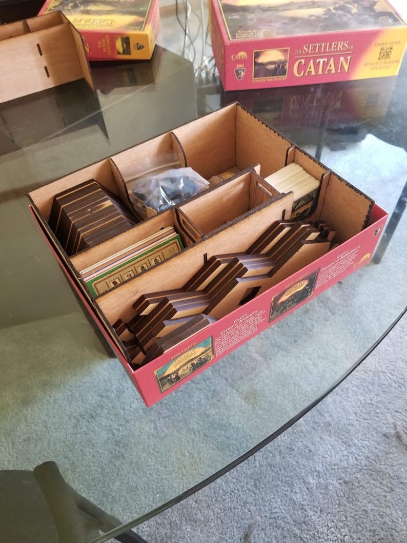 Catan-inspired 2-6 Player Base Expansion Game Board Organizer for ...