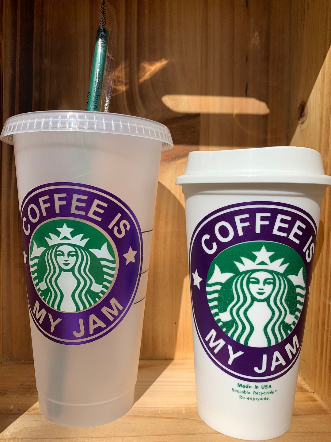 Coffee is My Jam Reusable Cold or Hot Cup, Bumblebellsdesigns - Etsy