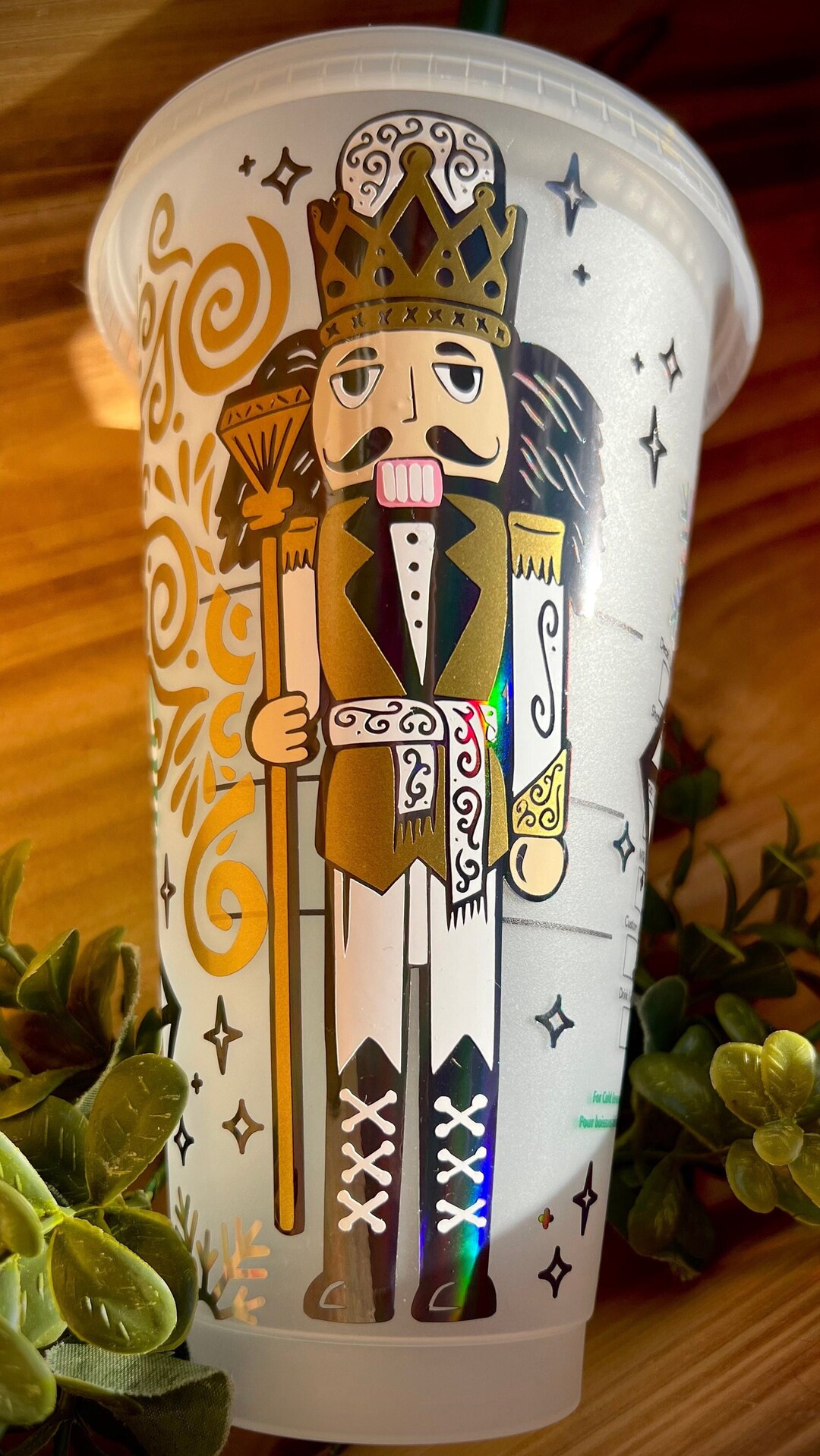 Royal Nutcracker 24 Oz. Cold Cup Tumbler With Straw Christmas Gift Toy ...