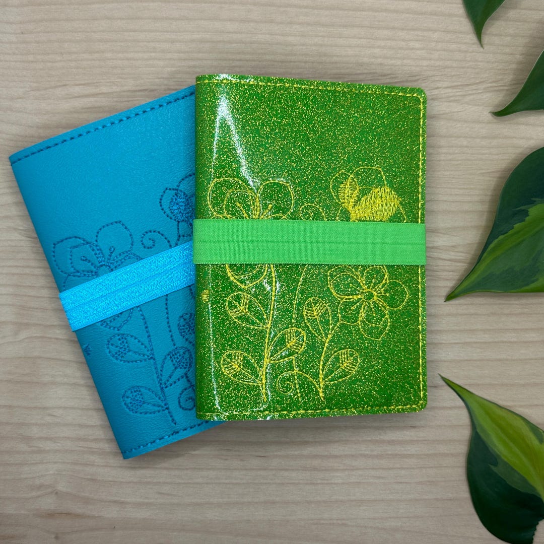 Reusable Mini Composition Notebook Cover, Floral Design, Gift for ...