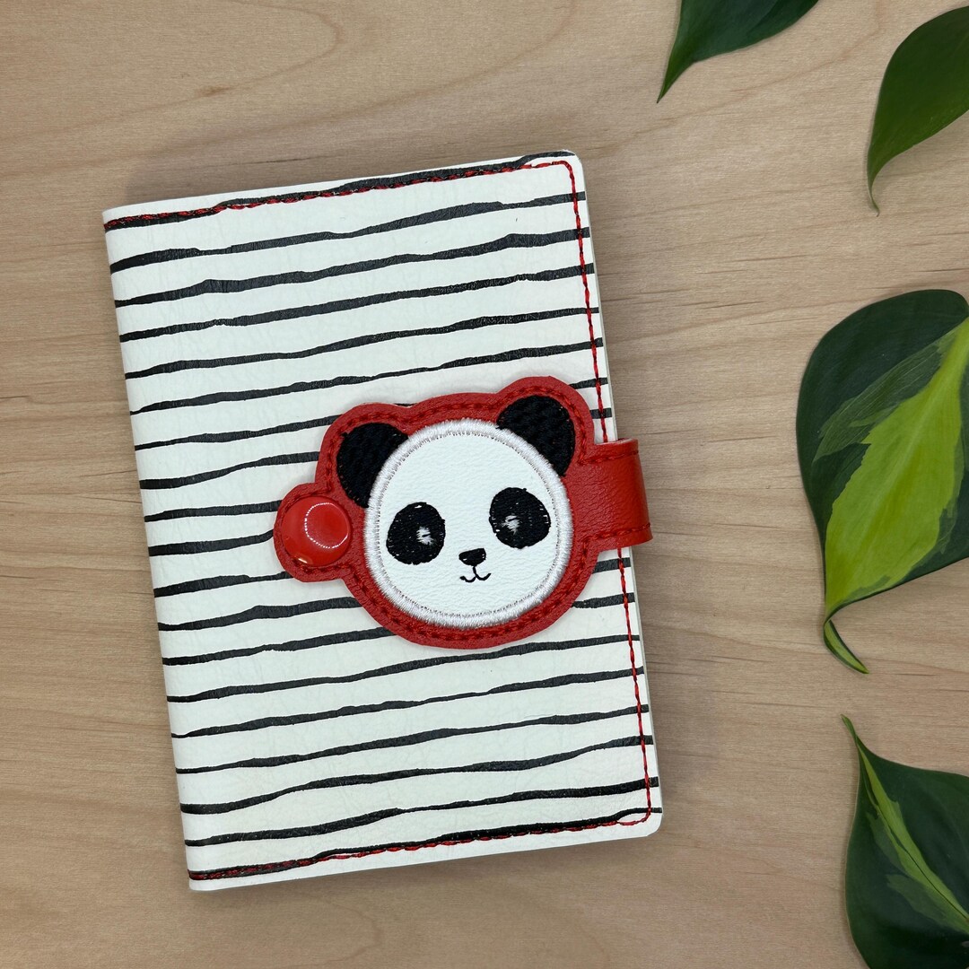 Panda Mini Composition Notebook Cover, Reusable, Included Book - Etsy