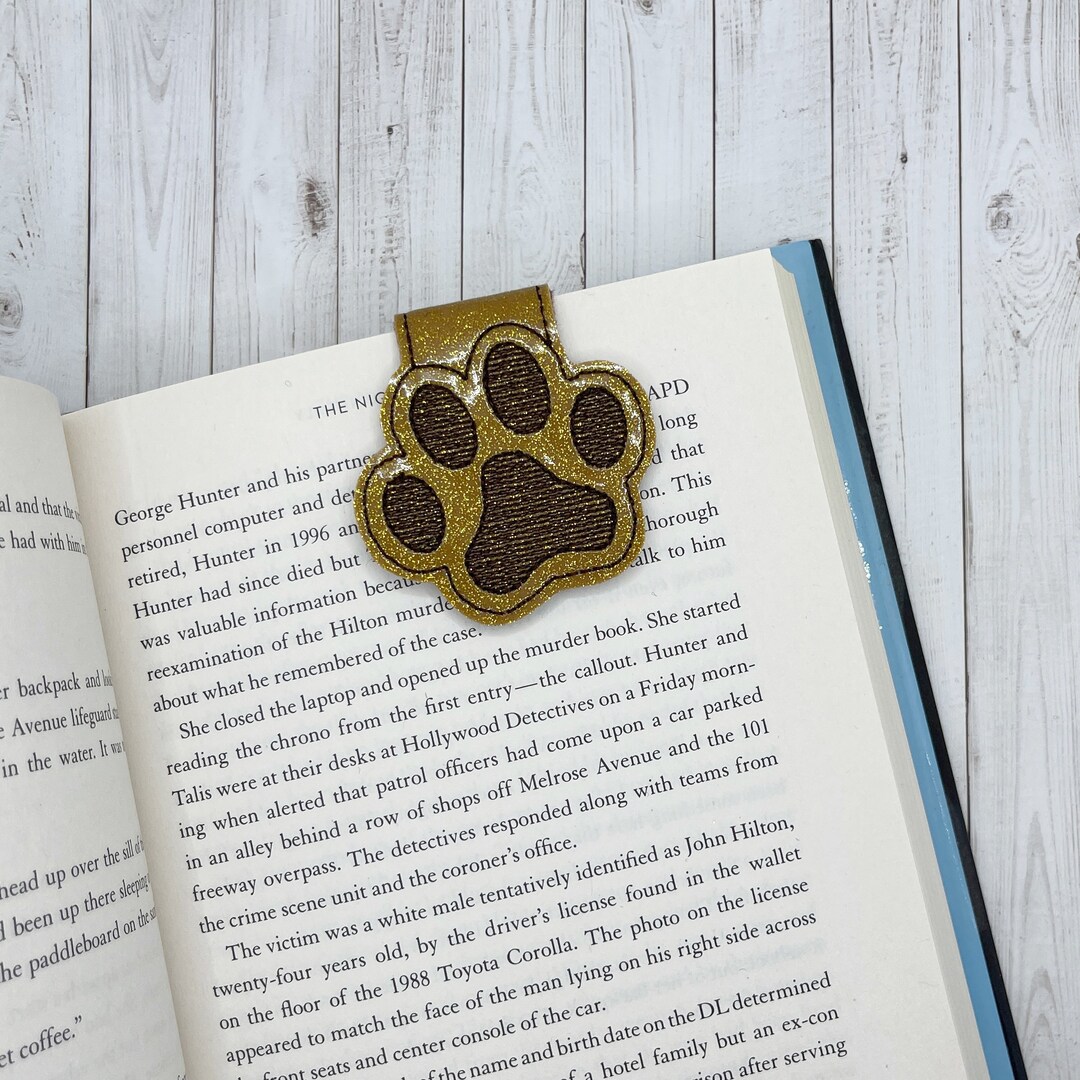 Magnetic Bookmarks Paw Bookmark Teacher Gift Faux Leather - Etsy