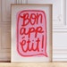 Bon Appetit Definition, Bon Appetit Print, Bon Appetit Poster, Bon ...