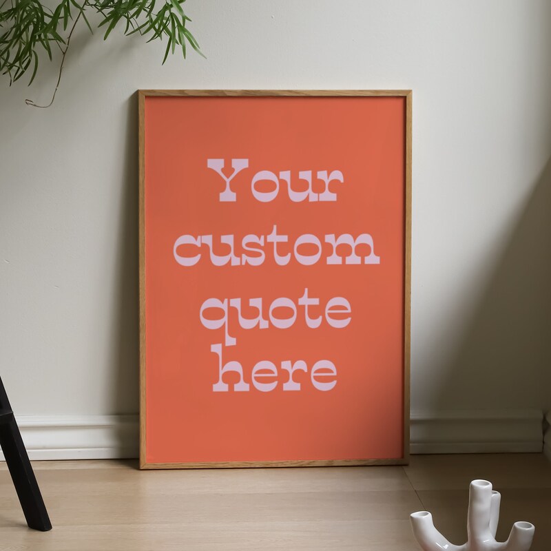 Custom Quote Poster - Etsy