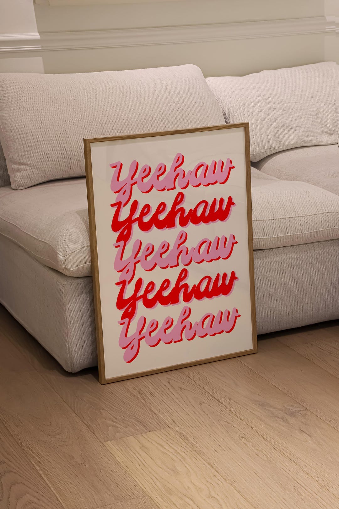Yeehaw Poster, Pink and Red Wall Art, Western Printable Wall Art ...
