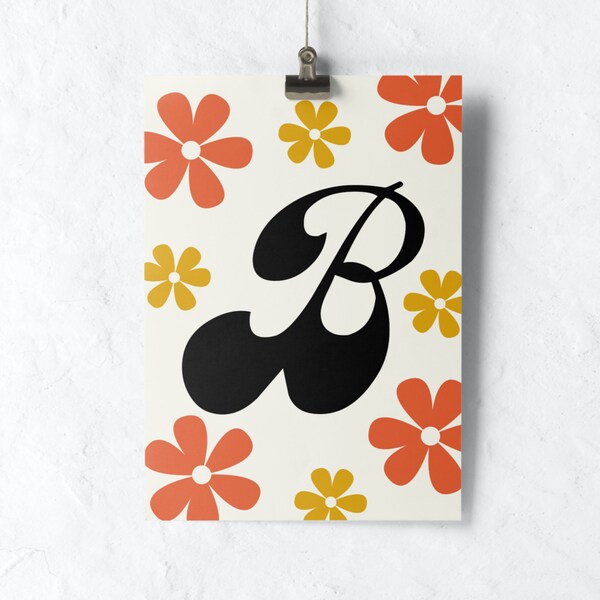 Initial Wall Art - Etsy