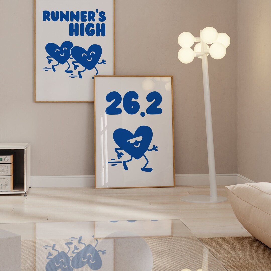 26.2 Poster, Marathon Wall Art, Marathon Poster, Running Wall Art ...