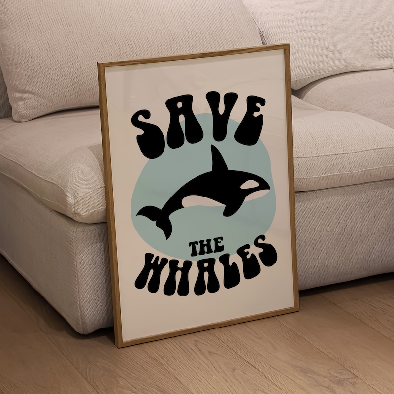Save the Ocean Poster - Etsy
