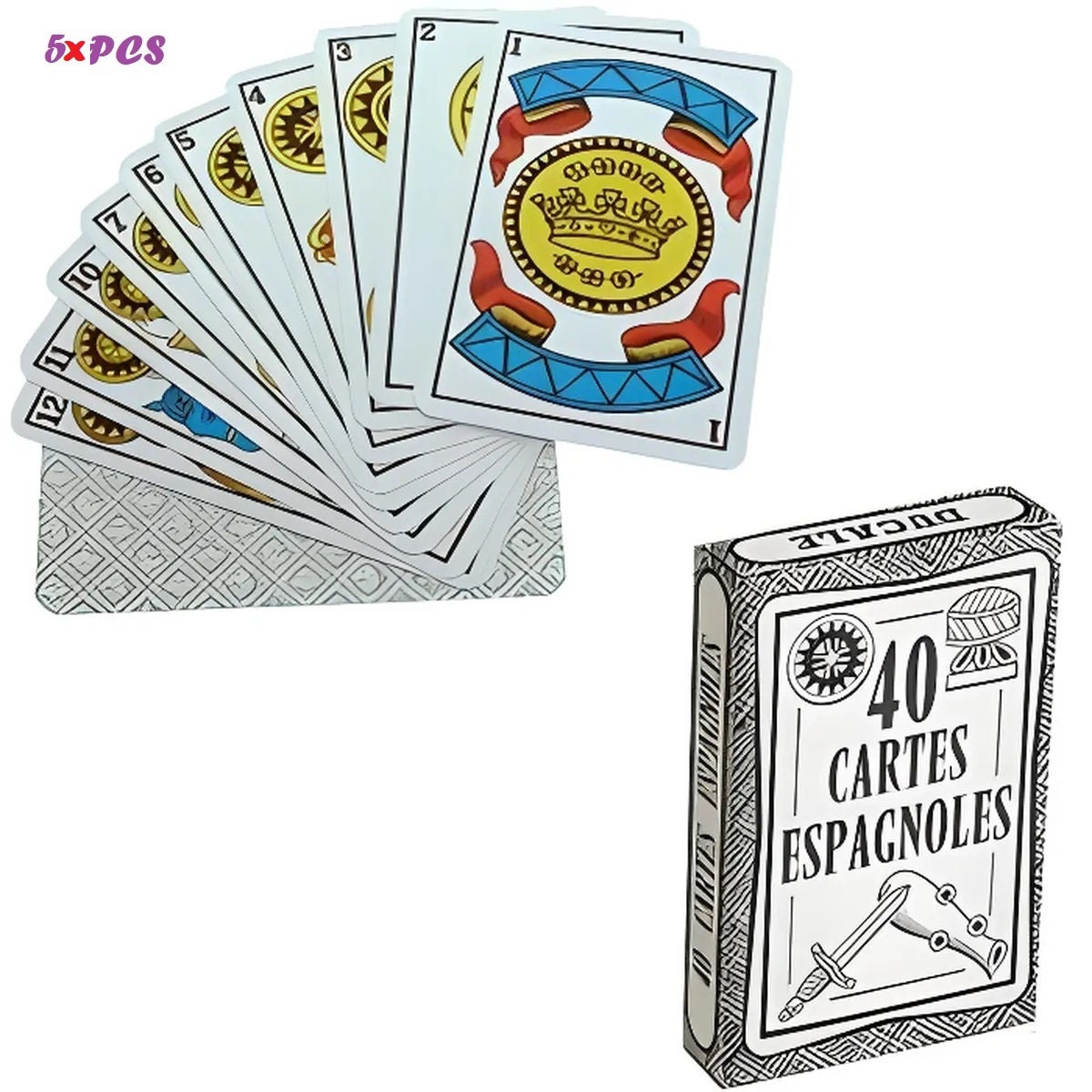 Rare Moroccan Casablanca BARAJA PLAYING , Spanish Card BERGAMASHE Game ...