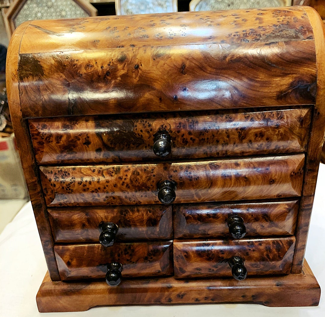 Small Vintage Teak Wood Cabinet Craft Handmade Carved Morocco Cupboard ...
