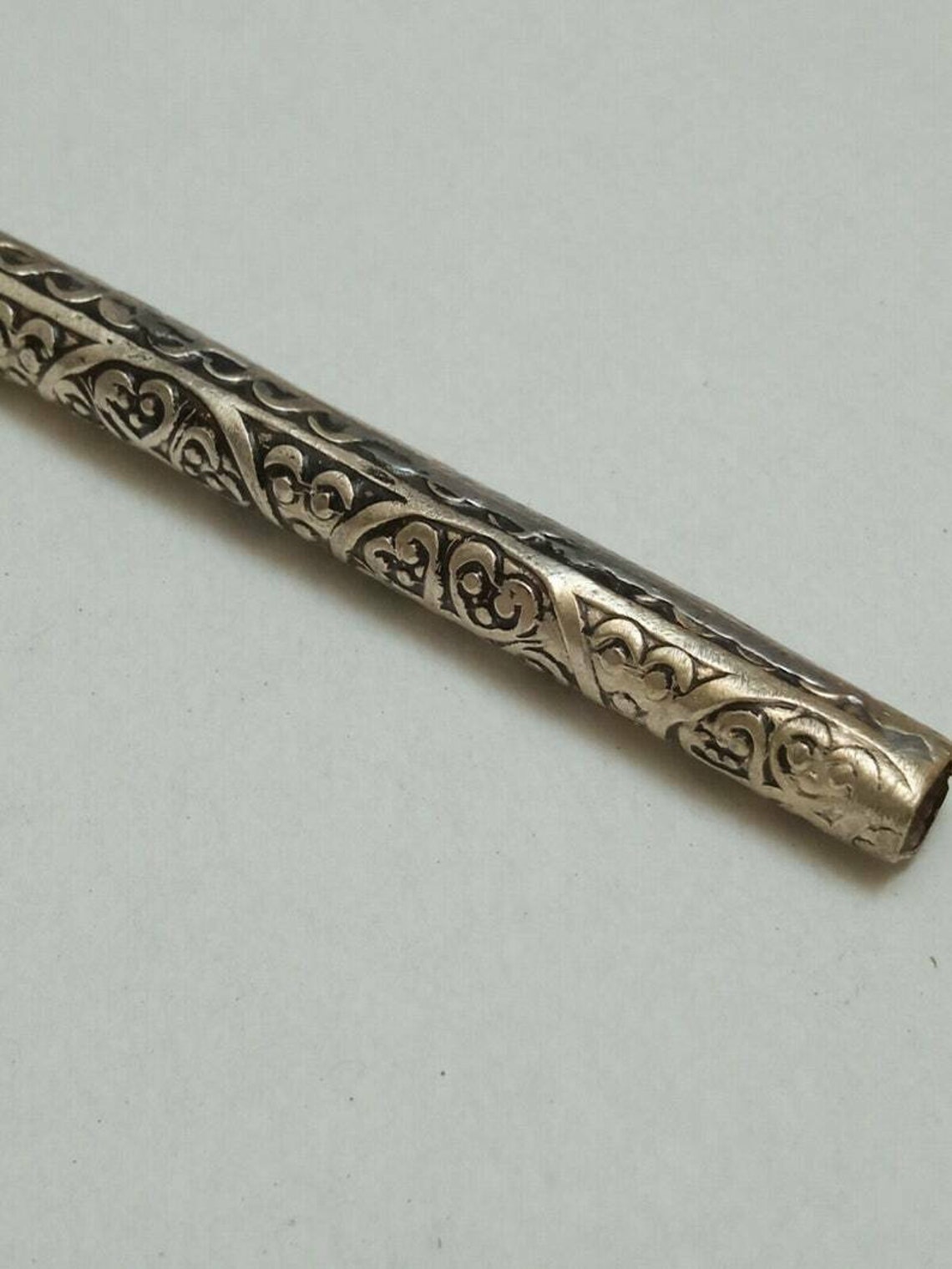 Rare Ancient Pipe MOROCCAN SEBSI Tobacco Engraved Color Silver Casting ...