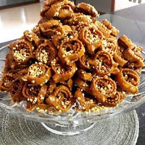 Fedex Shipping,shabakia Made of Almonds, Moroccan Chebakia Handmade ...