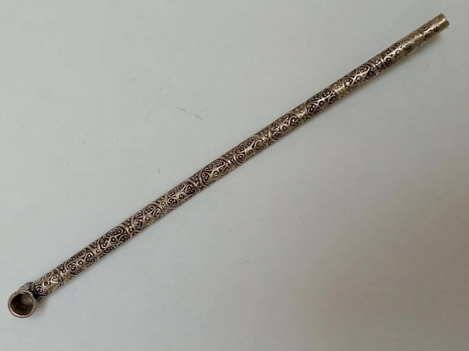 Rare Ancient Pipe MOROCCAN SEBSI Tobacco Engraved Color Silver Casting ...