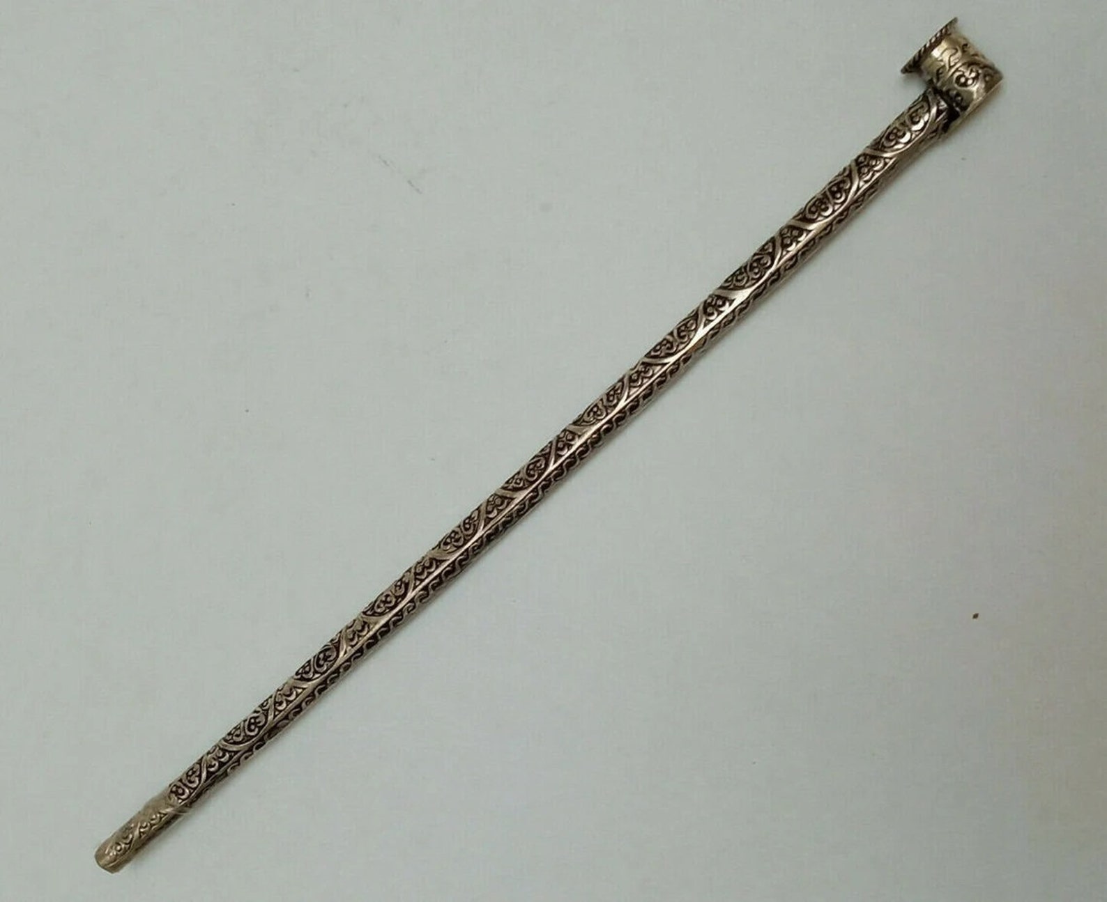 Rare Ancient Pipe MOROCCAN SEBSI Tobacco Engraved Color Silver Casting ...