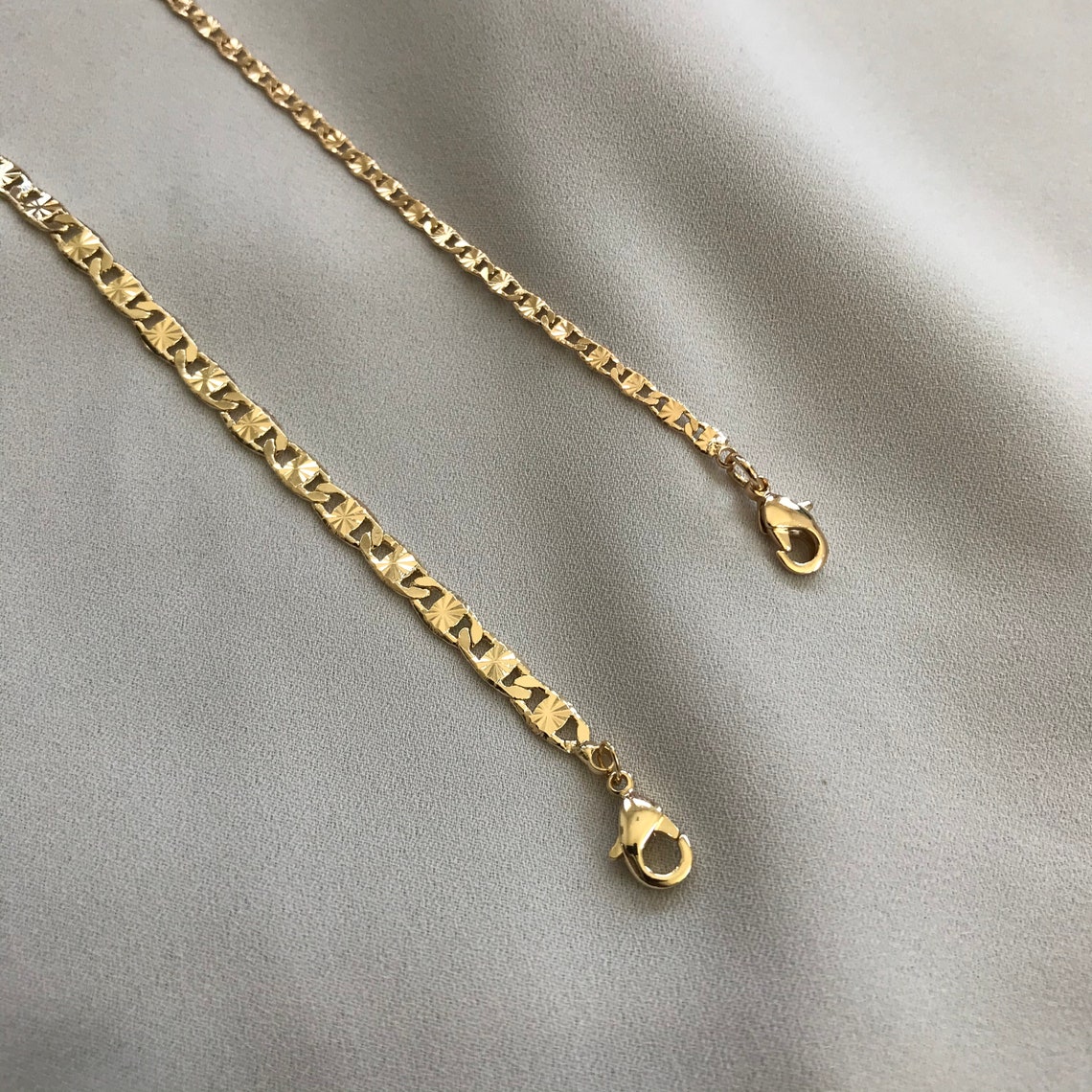 Gold Plated Valentino Chain Woman's Gold Chain Cadena | Etsy