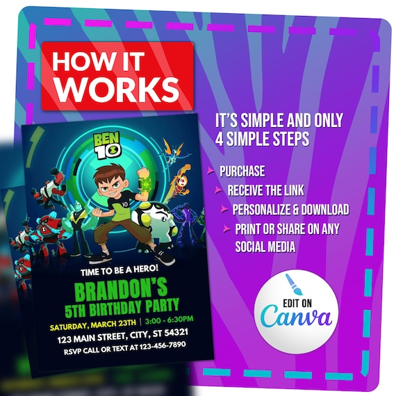 Ben 10 Birthday Invitation Wording Ben 10 Birthday Party | Ben 10