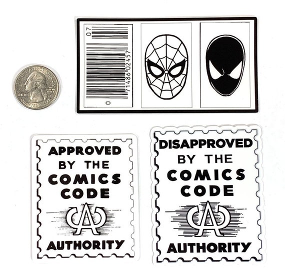 Comics Code Authority & Direct Edition Spiderman Vinyl - Etsy