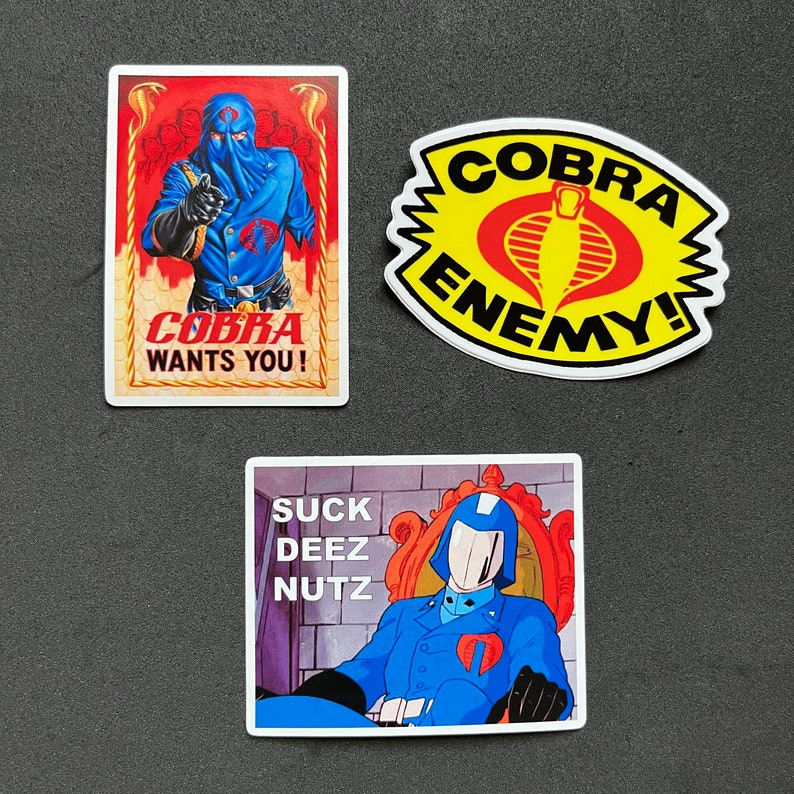 Join Cobra GI Joe Logo Vinyl Stickers - Etsy