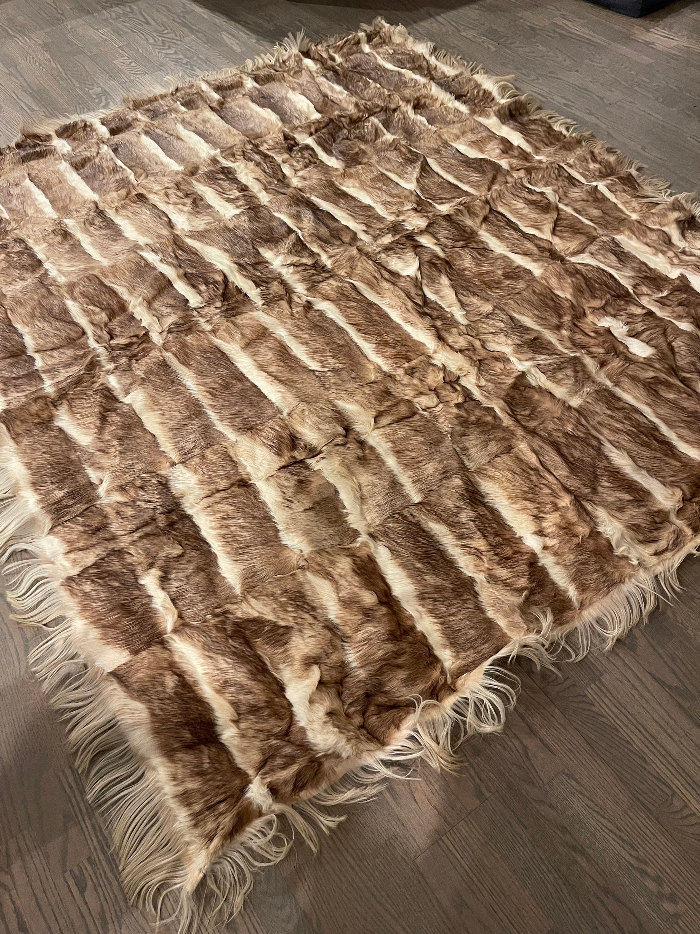 Very Large Vintage Horse Hair Rug - Etsy