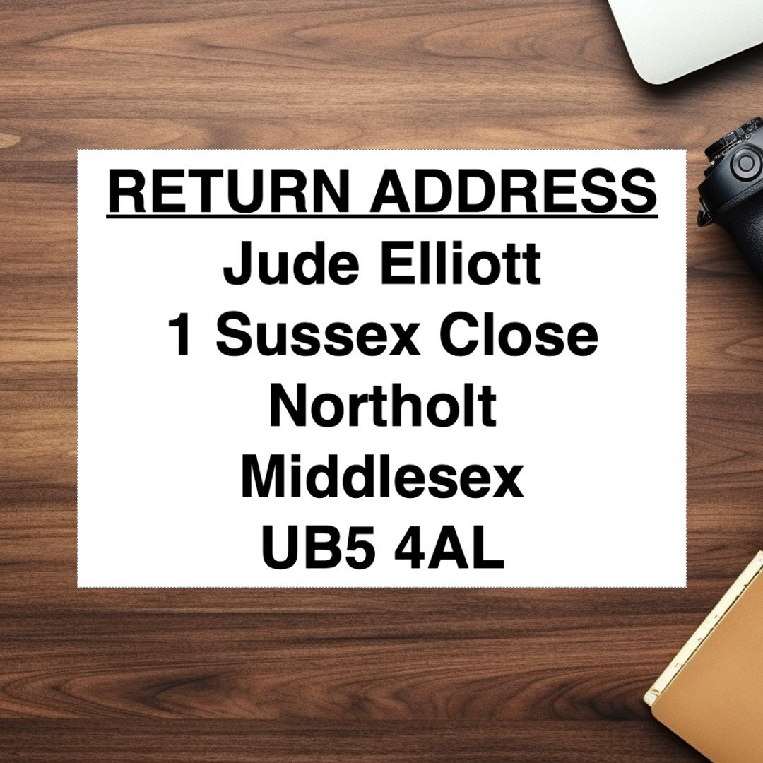 A4 Personalised Address Labels 65 per Sheet Self Adhesive Pre Printed ...