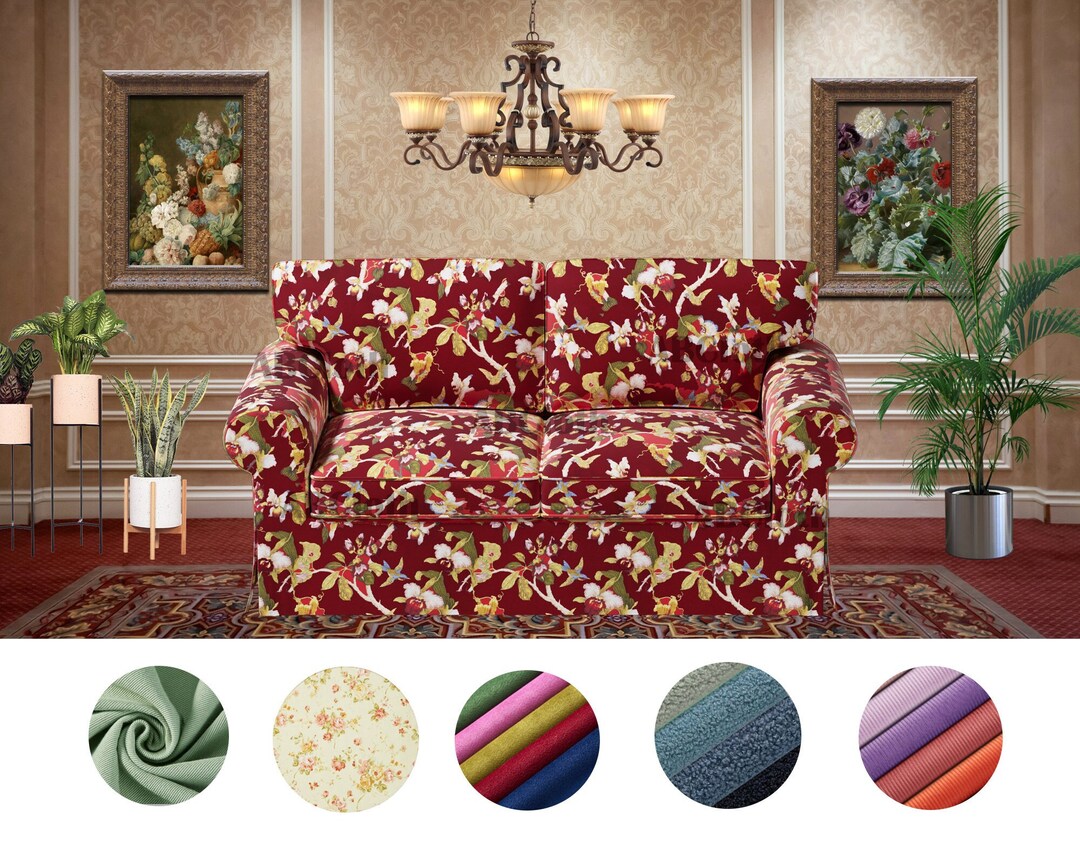 Handmade Ektorp Loveseat Sofa Covers in Pattern/solid Color Fabrics ...
