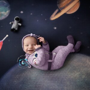 Moon and Outer Space, Digital Backdrop for Newborn Photography. Space ...