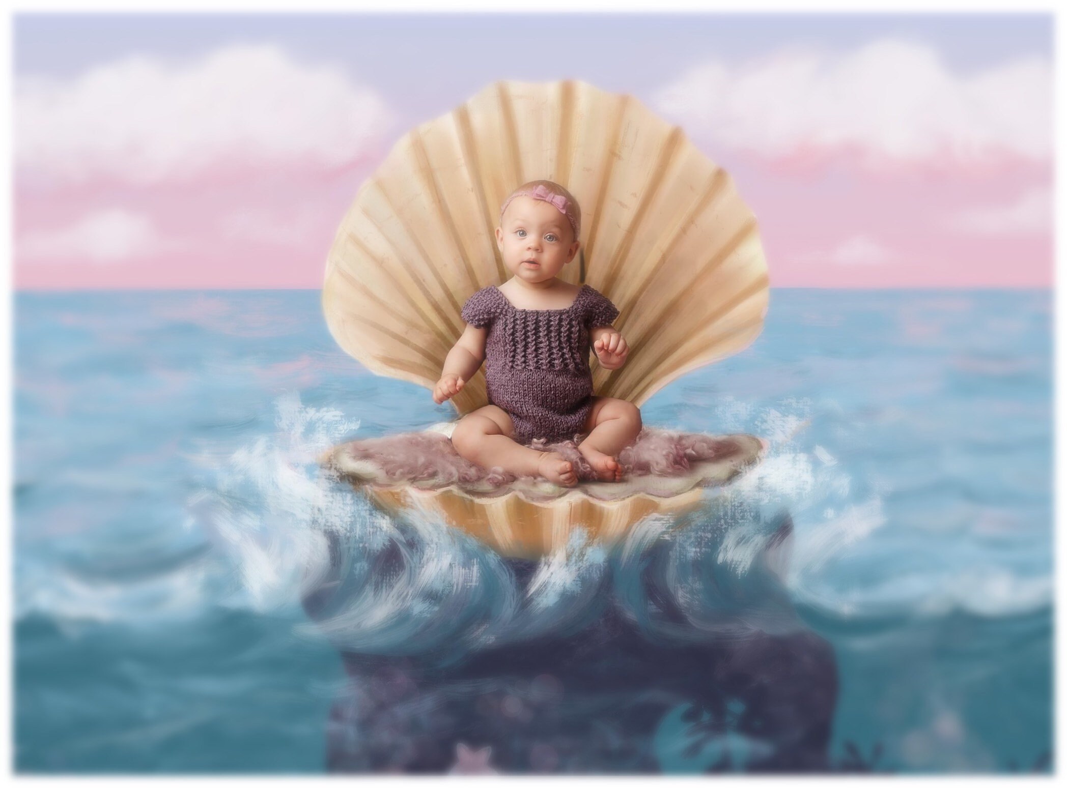 Mermaid Clam Shell 2 Files for Dark and Light Curls. NO TAIL. | Etsy