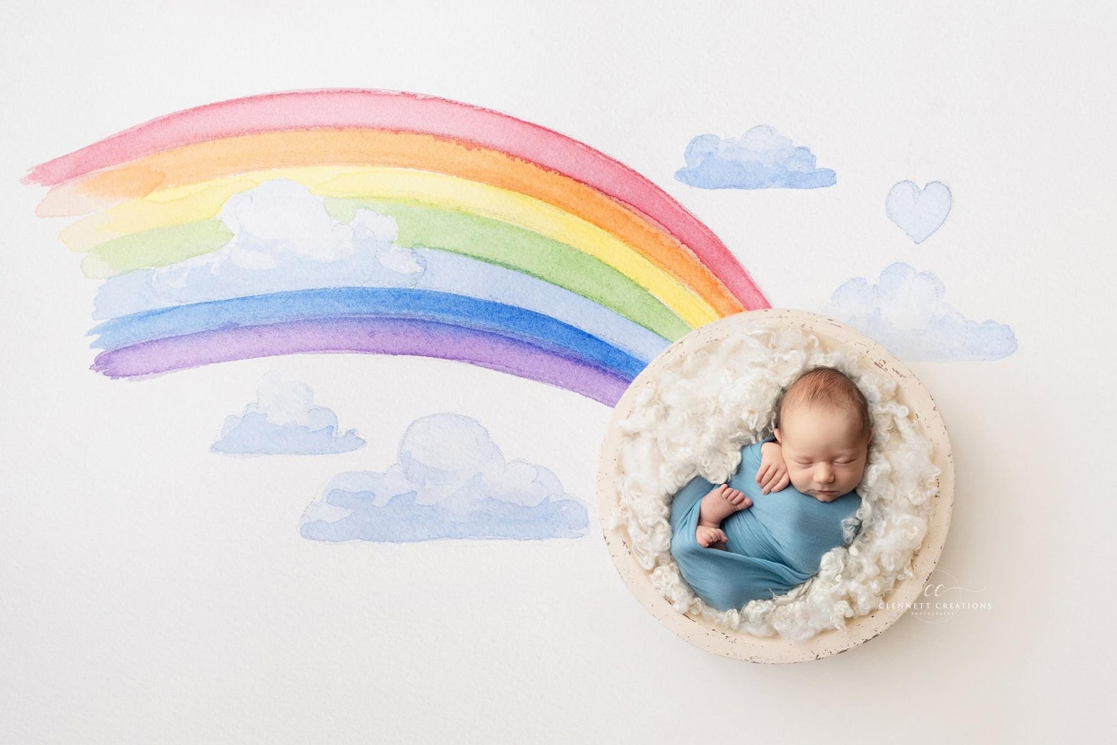Backdrop for Rainbow Babies Newborn Photography Digital | Etsy
