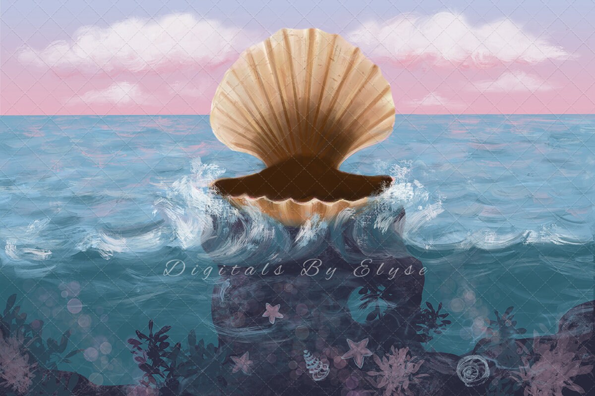 Mermaid Clam Shell 2 Files for Dark and Light Curls. NO TAIL. | Etsy