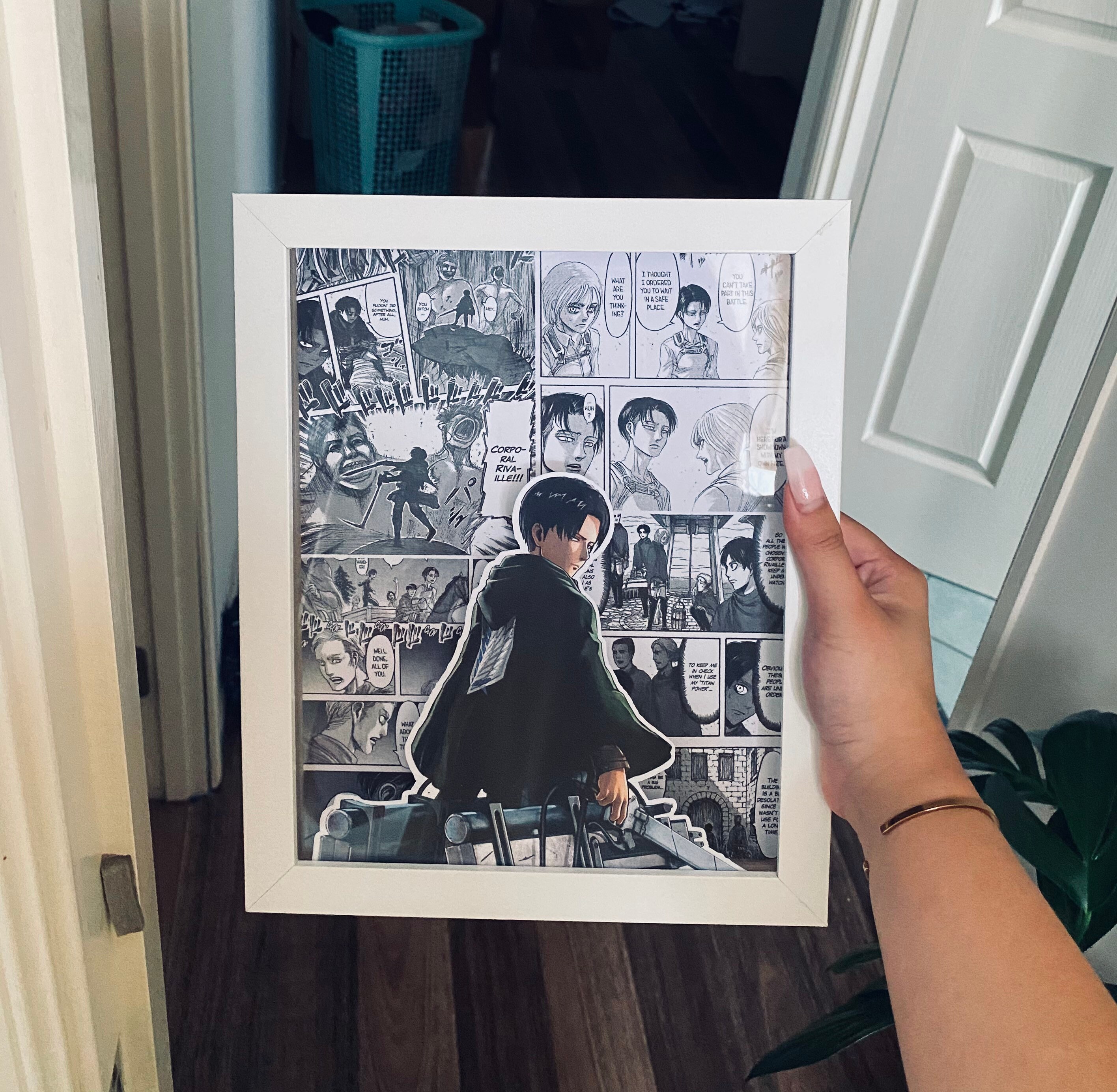 Anime Shadow Box 3D Art Attack on Titan Shingeki no Kyojin | Etsy