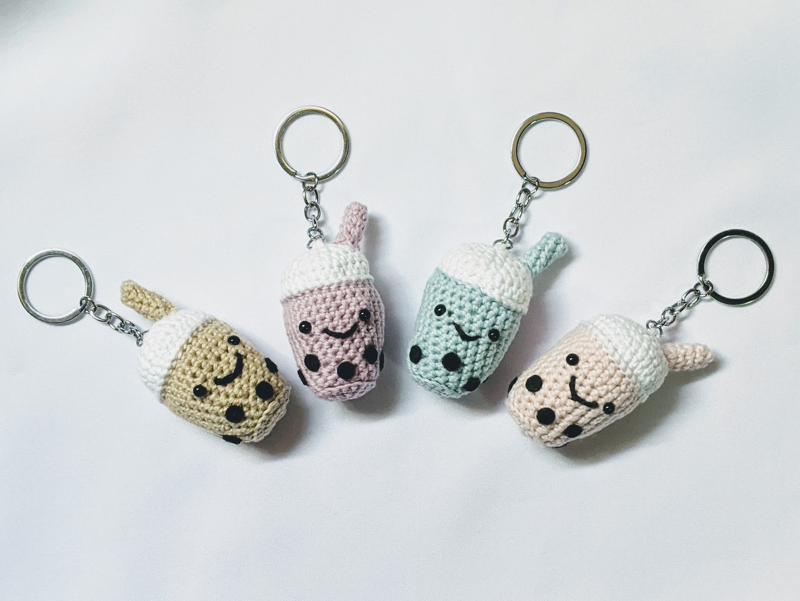 Crochet Pattern for Bubble Tea Boba Keychain - Etsy