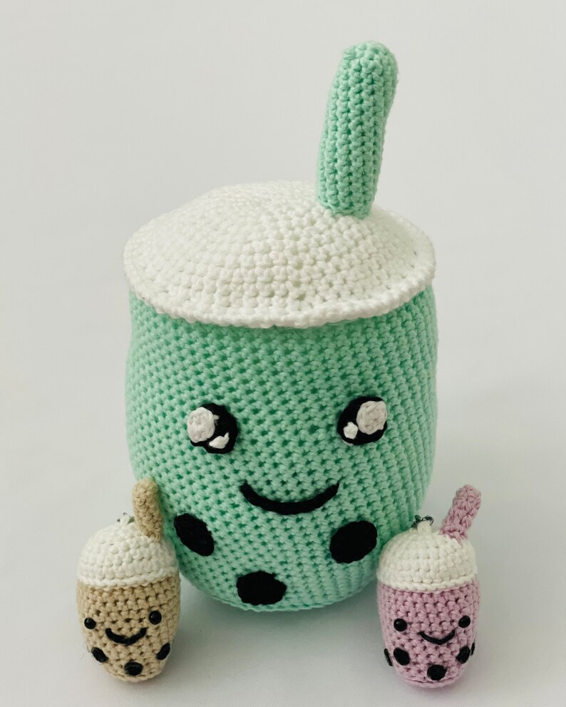 Crochet Pattern for Bubble Tea Plush Plushie Stuffed Pillow Mini - Etsy