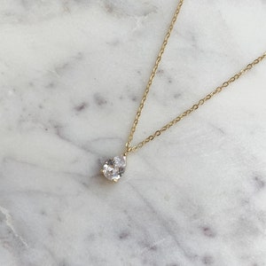 SYDNEY | Crystal Wedding Necklace | Crystal Pendant Necklace | Bridal ...
