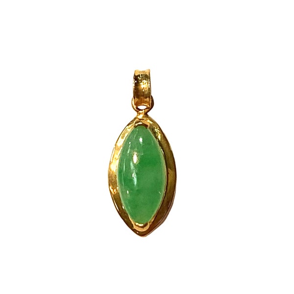 Jade Gold Pendant - Etsy