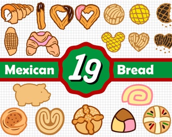Conchitas 8 Clipart Set. Pan Dulce Mexican Pastries. - Etsy Canada