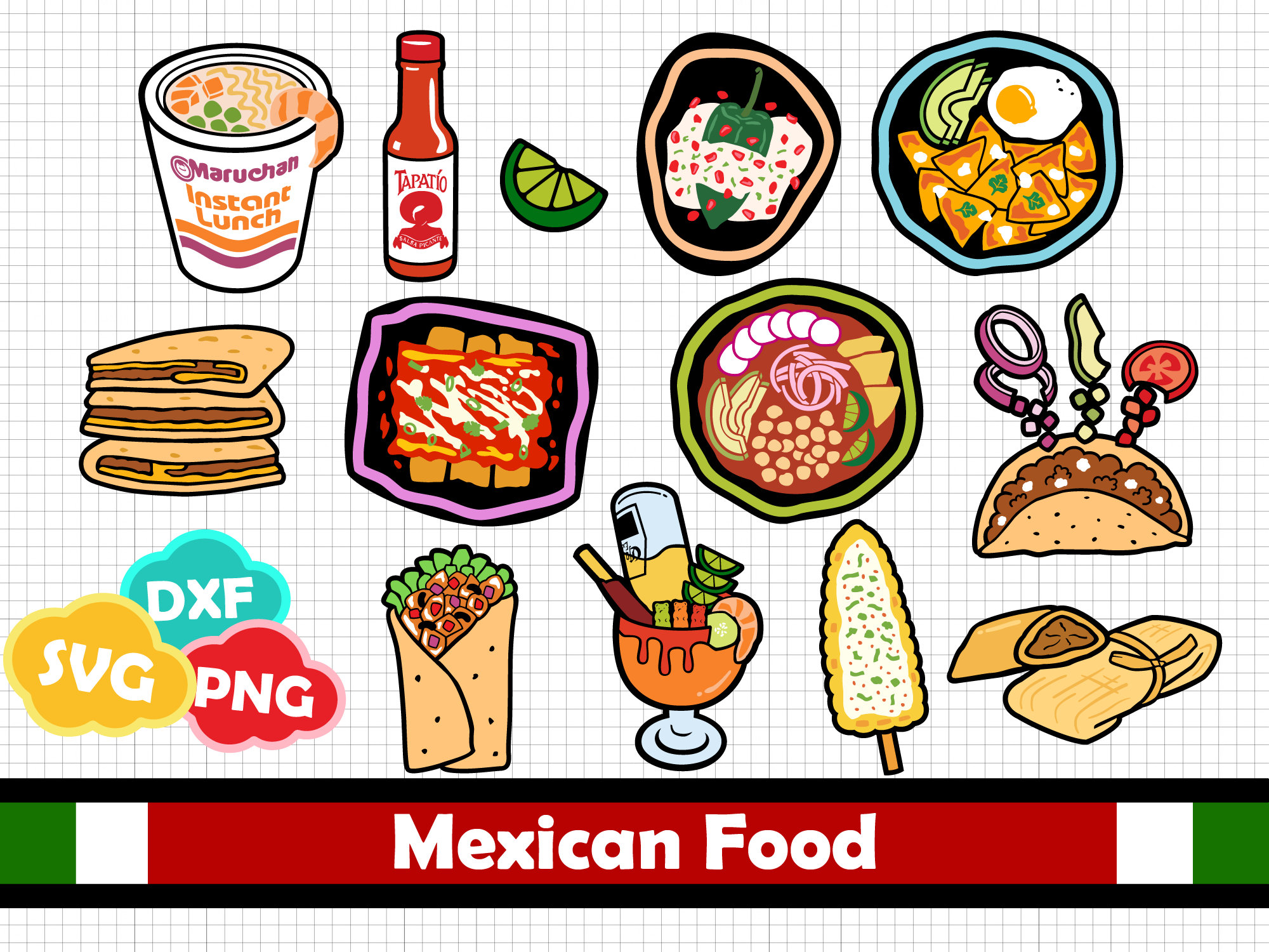 Mexican Catering Clipart