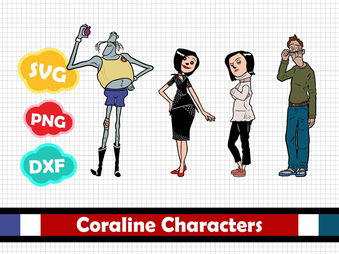 Coraline Adult Characters Witch Girl Fantasy World - Etsy