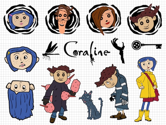 Coraline Witch Girl Fantasy World SVG/PNG/DXF Cut File for - Etsy