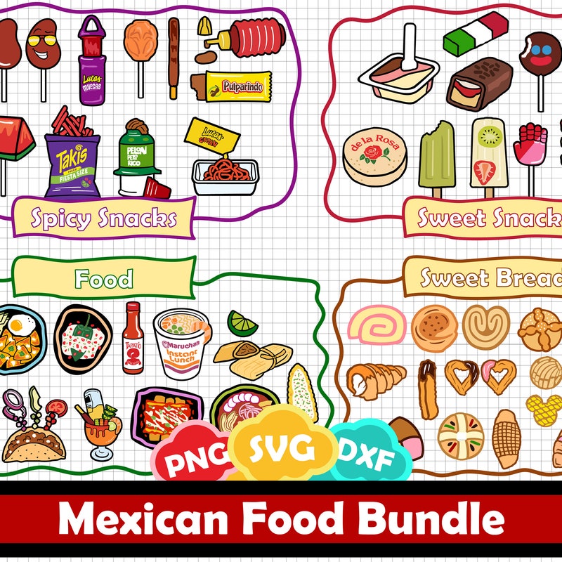 Mexican Food Clipart - Etsy
