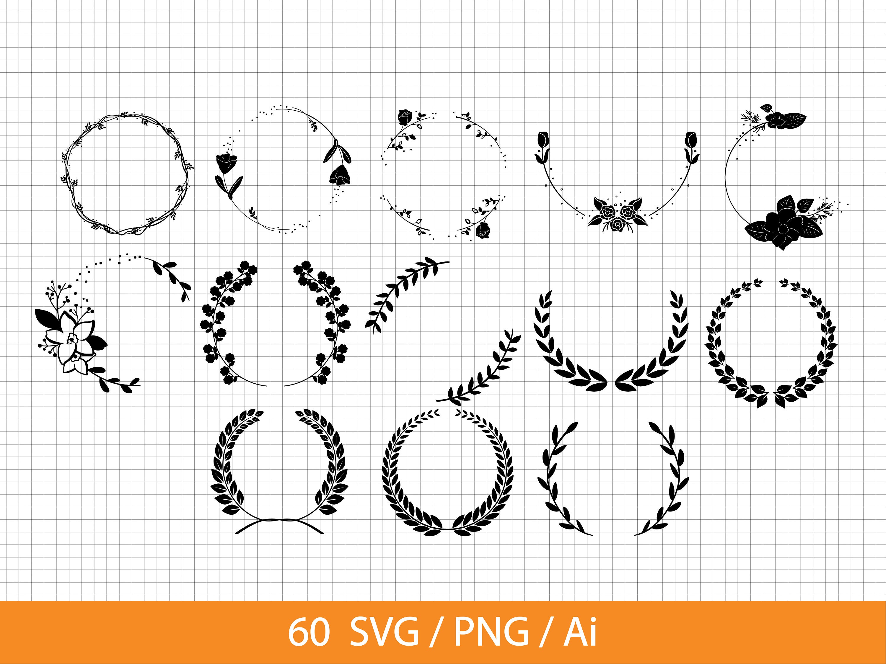 Lines, Vines, Wreaths - Text Decoration Set 1 Svg/png/ai Digital ...