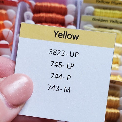 DMC Thread Labels Organize Your Bobbins With Large Font - Etsy