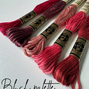 5 Palette DMC Brand Embroidery Cross Stitch Floss Set - Etsy