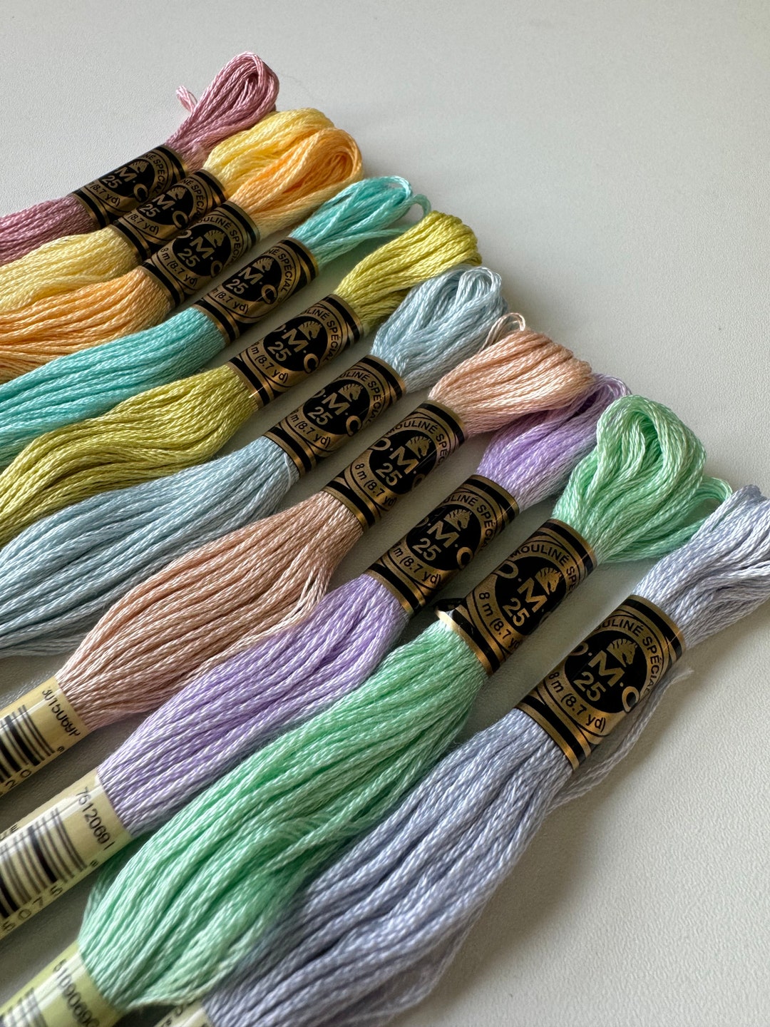 10 Palette DMC Brand Embroidery Cross Stitch Floss Set - Etsy